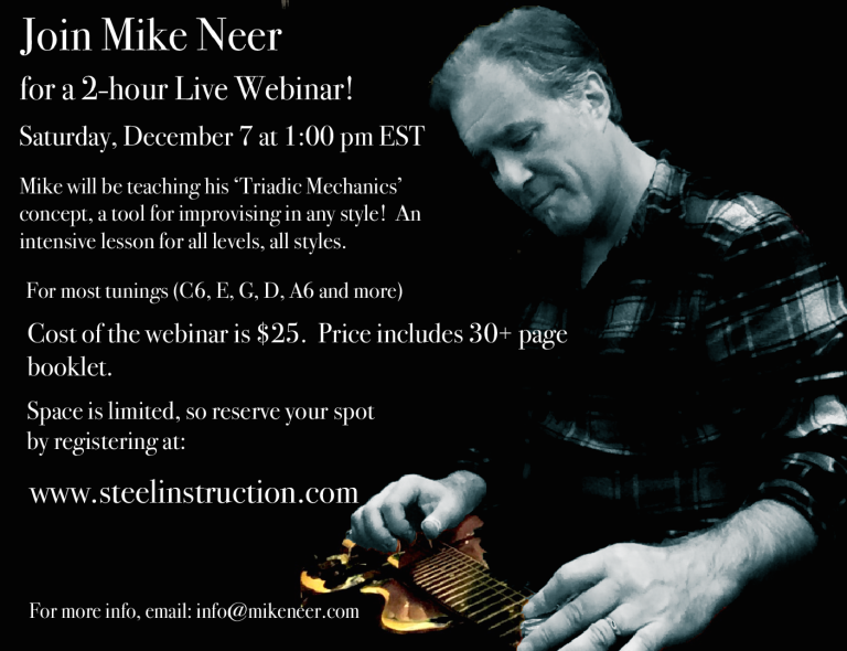 Lap Steelin' – Mike Neer's repository of steel guitar geekery